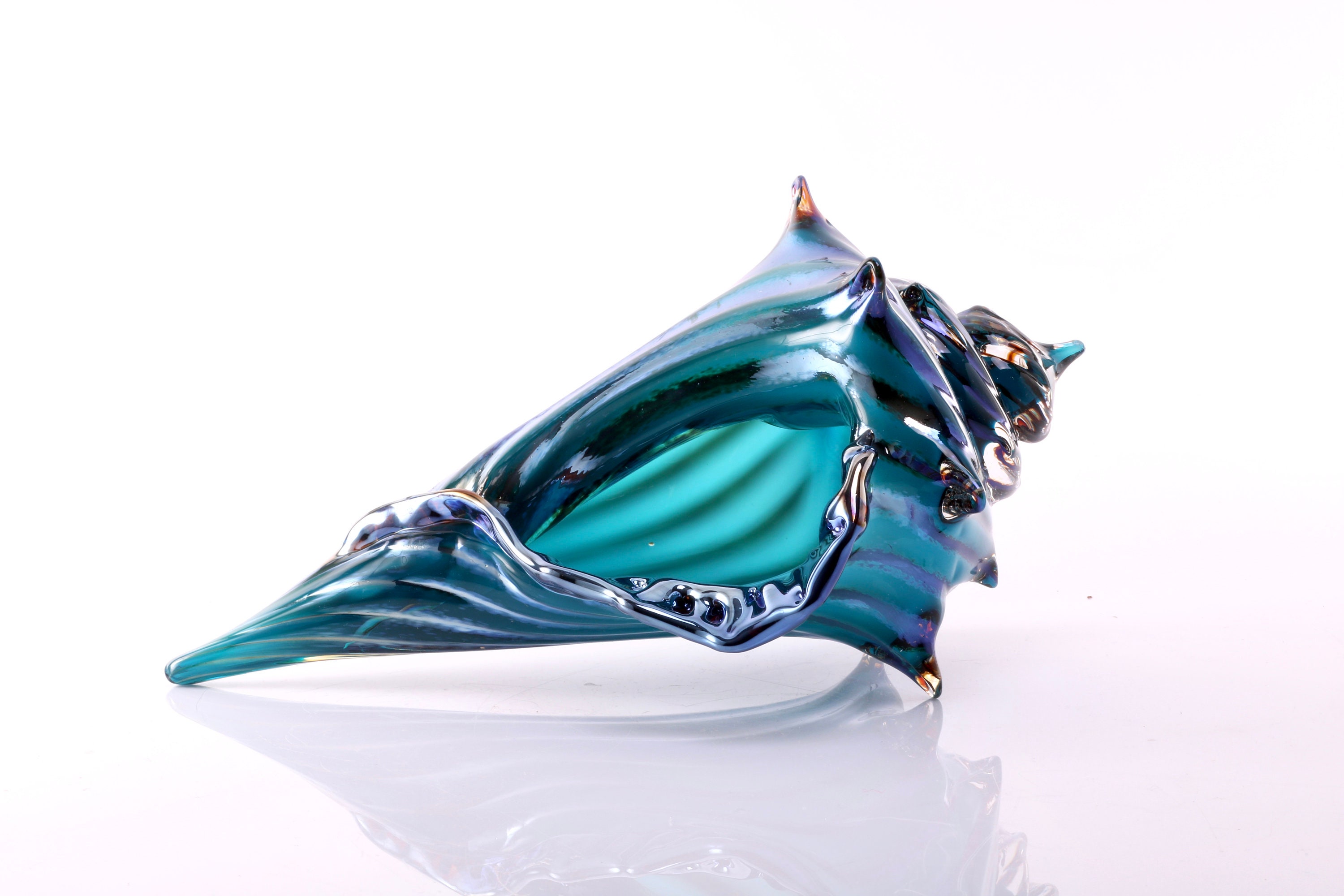 Under the Sea Hand Blown Glass Shell - Etsy