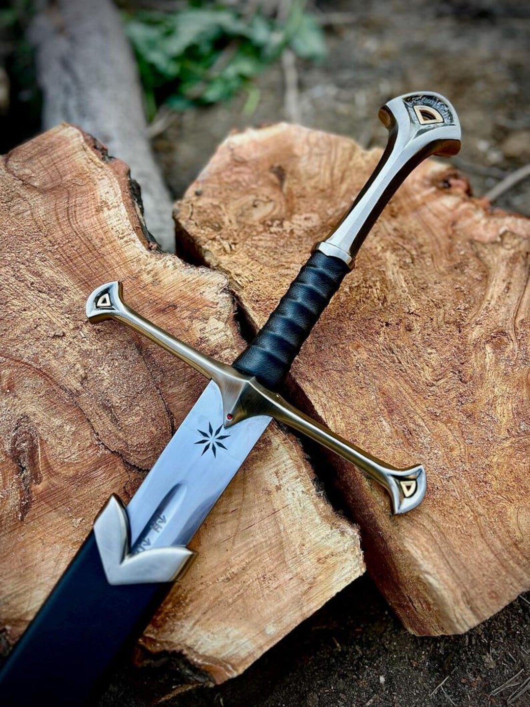 Ancient King’s Sword | Handmade Elendil's Fantasy Steel Replica Ring of ...
