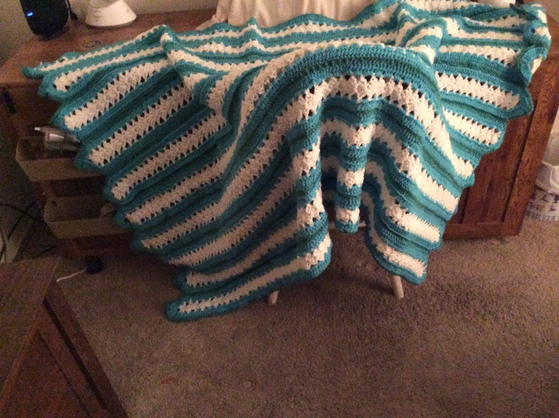 Sea Shell Mile a Minute Afghan - Etsy