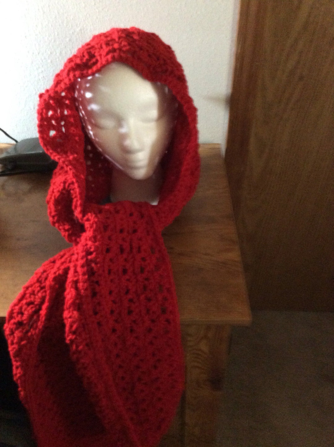 Little Red Riding Hooded Scarf - Etsy