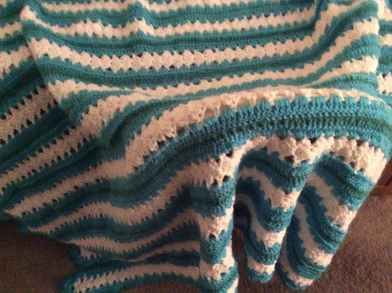 Sea Shell Mile a Minute Afghan - Etsy