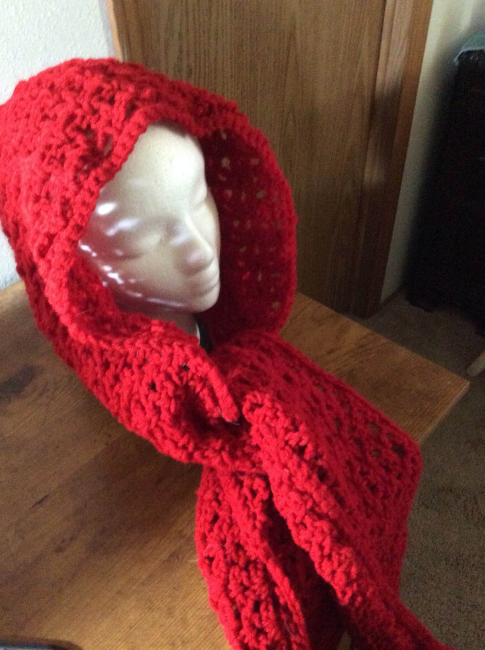 Little Red Riding Hooded Scarf - Etsy