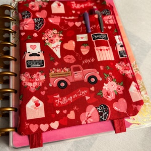 Hearts Planner Pouch//happy Planner Pen Holder//journal Pouch//planner ...
