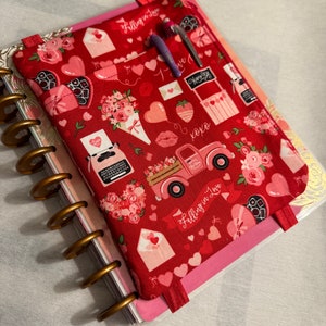 Hearts Planner Pouch//happy Planner Pen Holder//journal Pouch//planner ...