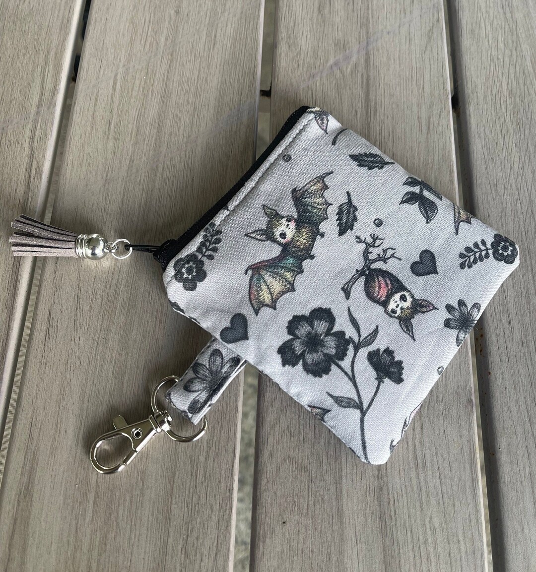 Bats Mini Pouch//bats Air Pod Pouch//bats Gift Card Holder//mini Pouch ...