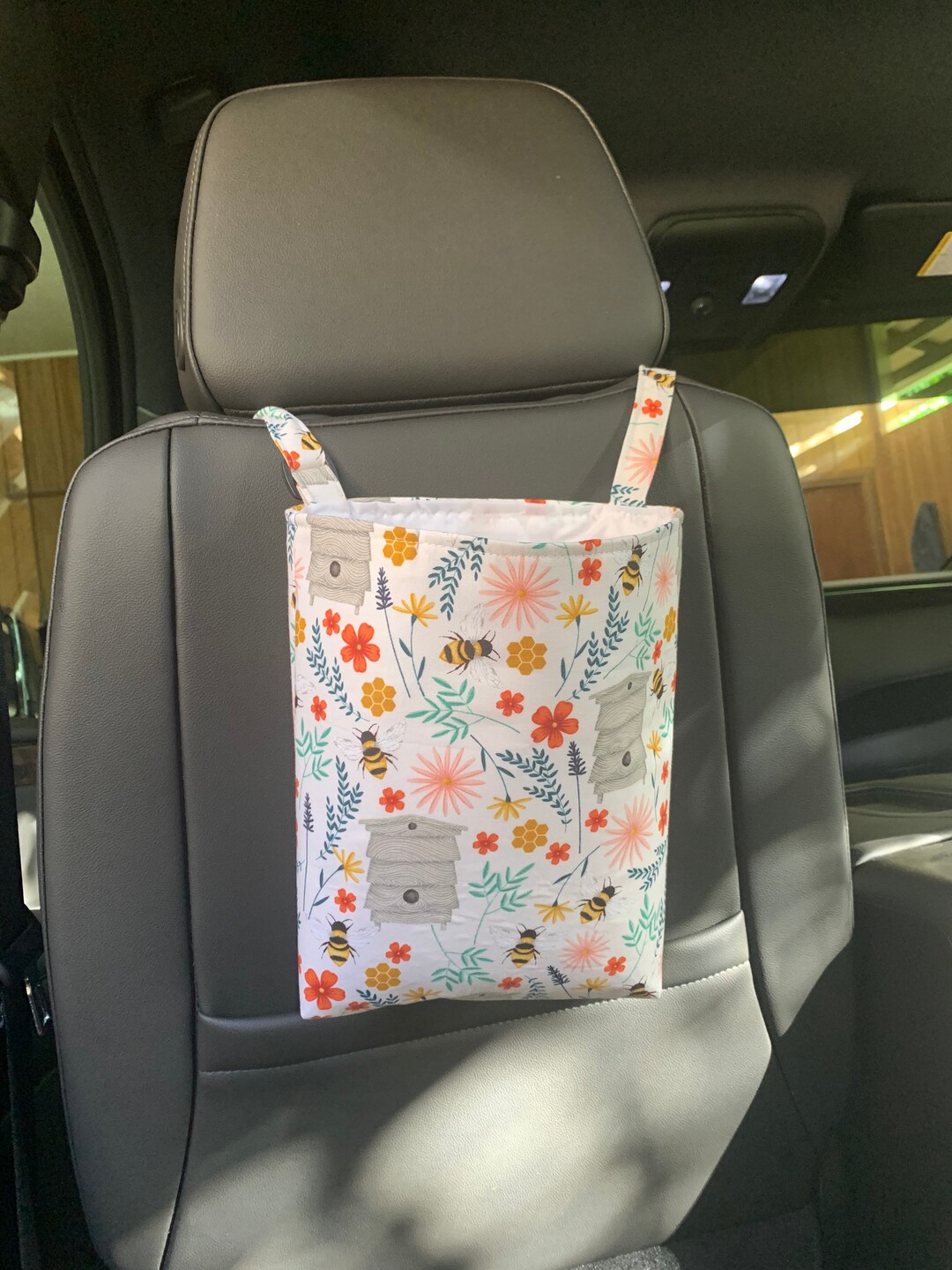 Waterproof, Reusable Bees Car Trash Bag/bees Car Trash Bin/bees Car ...