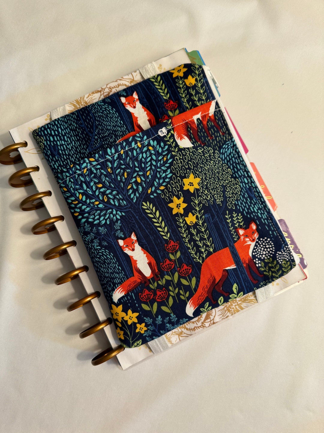 Foxes Erin Condren Happy Planner Pouch Accessory Holder - Etsy