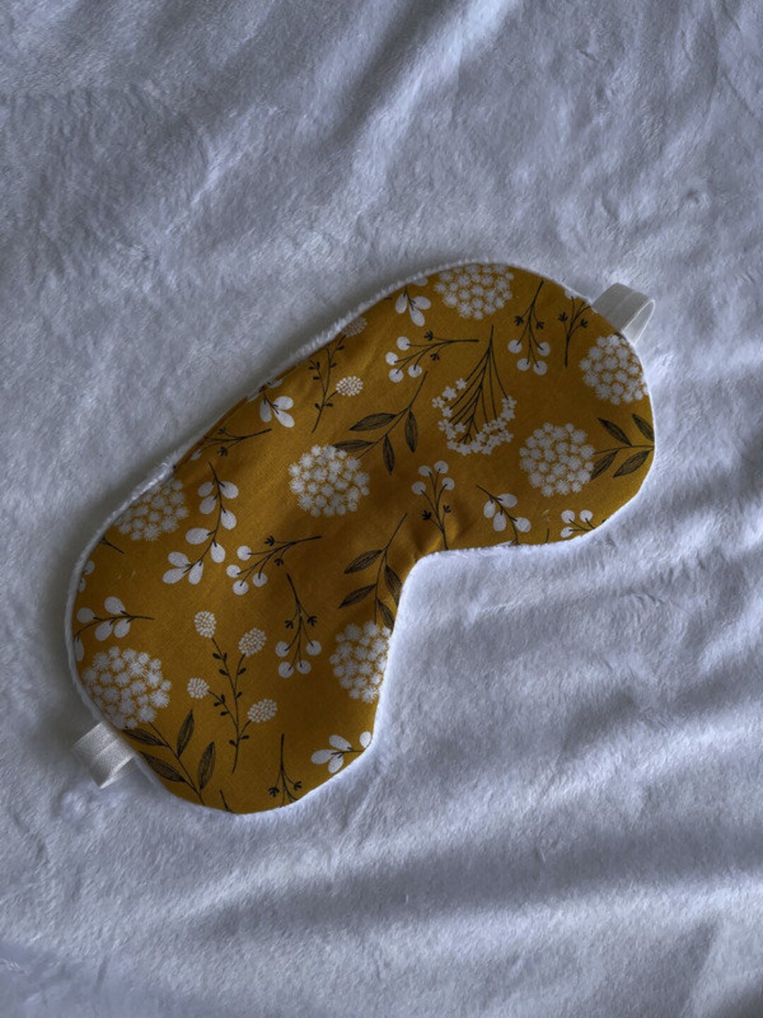 Mustard Floral Sleep Mask//travel Masks//eye Mask - Etsy
