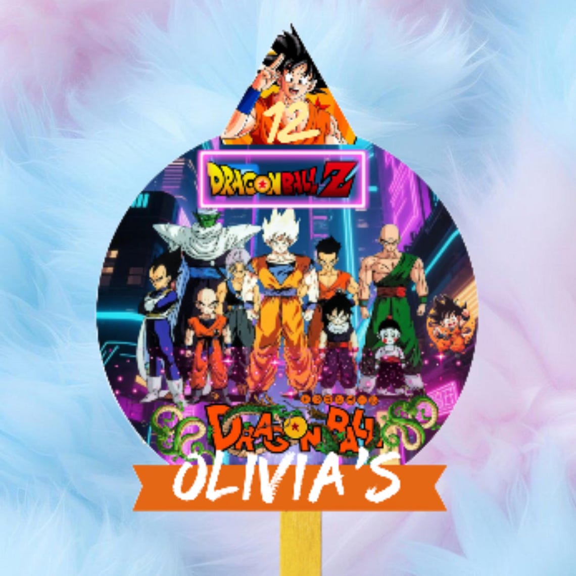 Dragon Ball Z Cake Topper: Goku Anime Birthday Party Decoration - Etsy