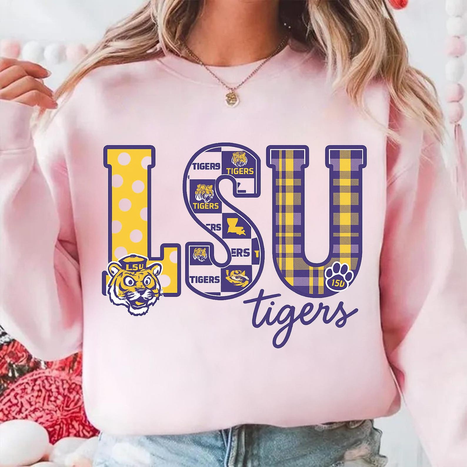 LSU Tigers Shirt PNG • Football Sublimation Design (digital Download ...