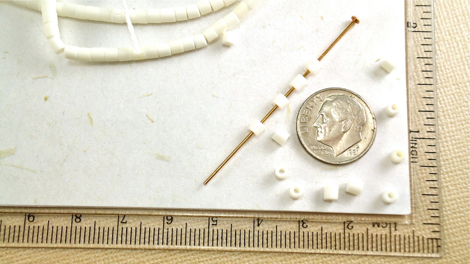 40 Heishi Bone Tube Beads 3mm Tiny Bone Beads White Light - Etsy