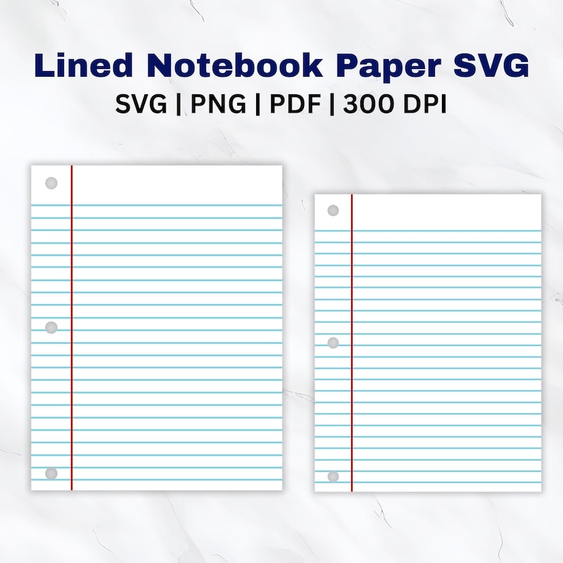 Notebook Paper - Etsy