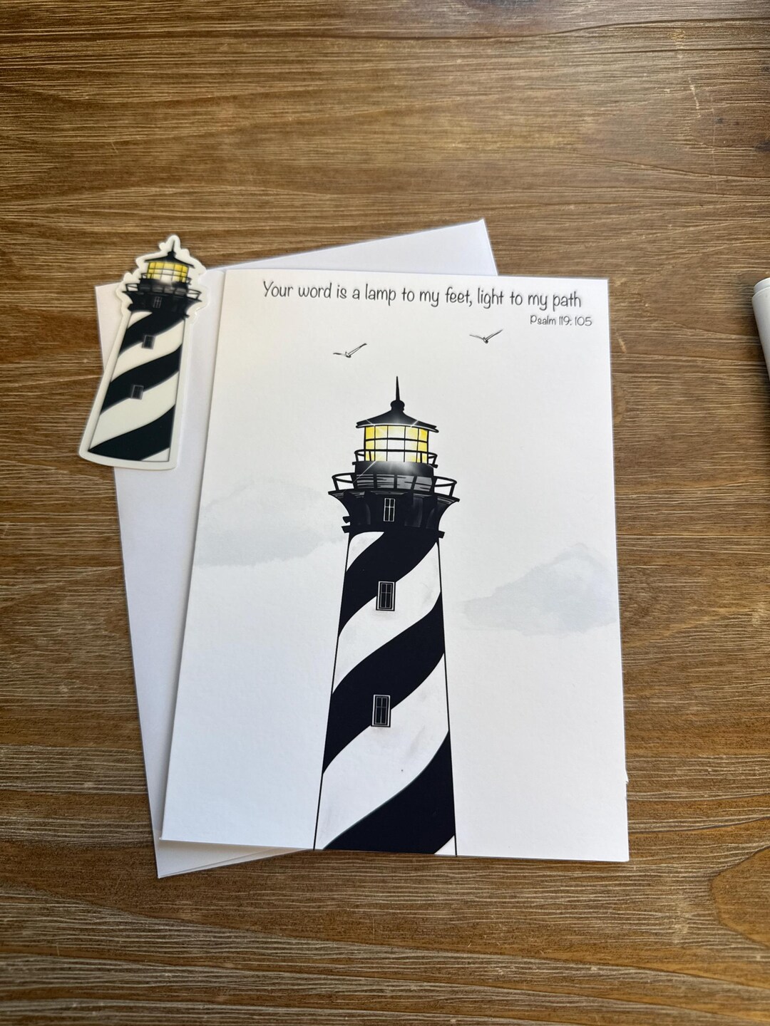 Cape Hatteras Lighthouse Greeting Card Coastal Art Card for Any ...