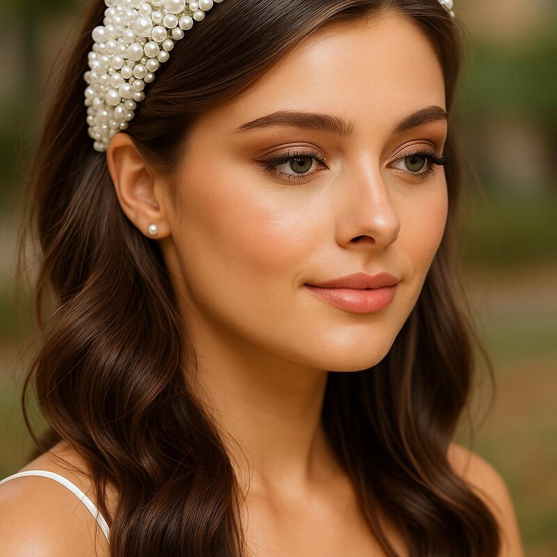 Pearl Bead Headband - Etsy