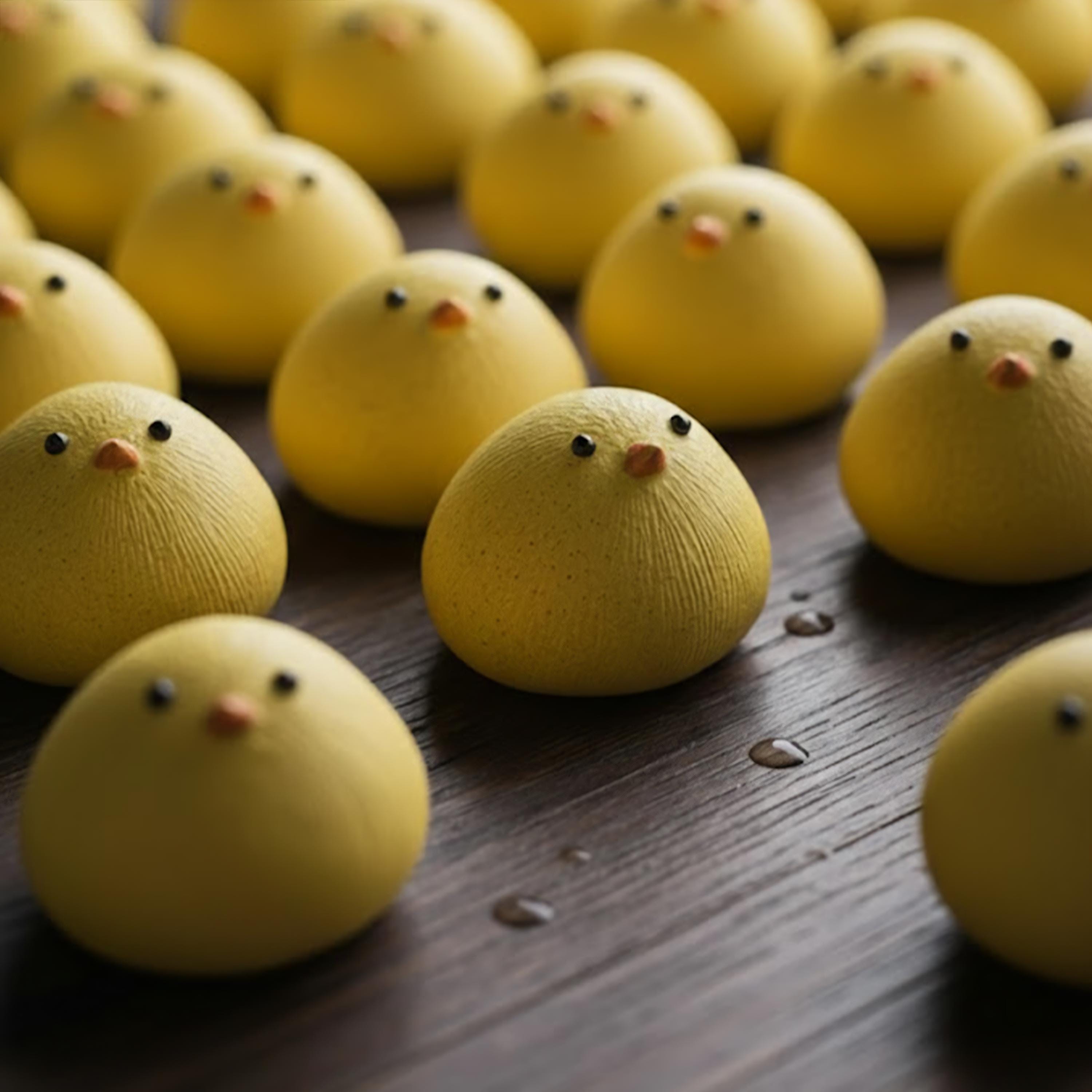 Zisha Clay Chick Tea Pet, Cute Yellow Bird Tea Pet for Gongfu Tea ...
