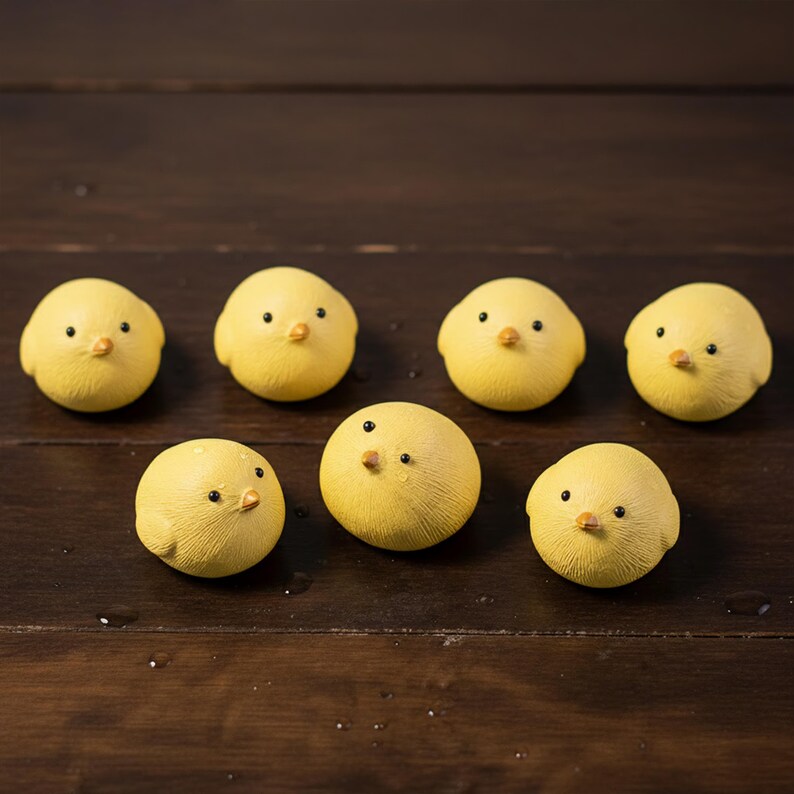 Zisha Clay Chick Tea Pet, Cute Yellow Bird Tea Pet for Gongfu Tea ...