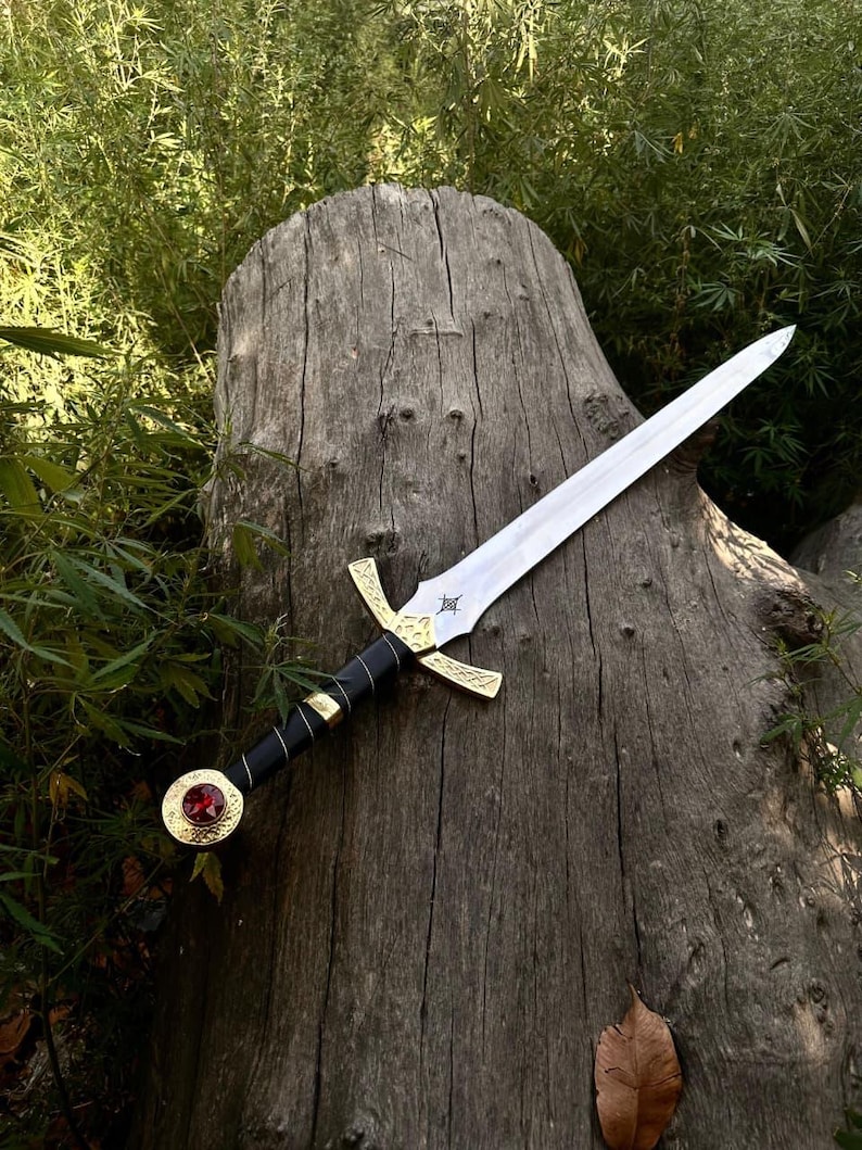 Handmade Knights Templar Sword: High Carbon Steel Replica With Leather ...