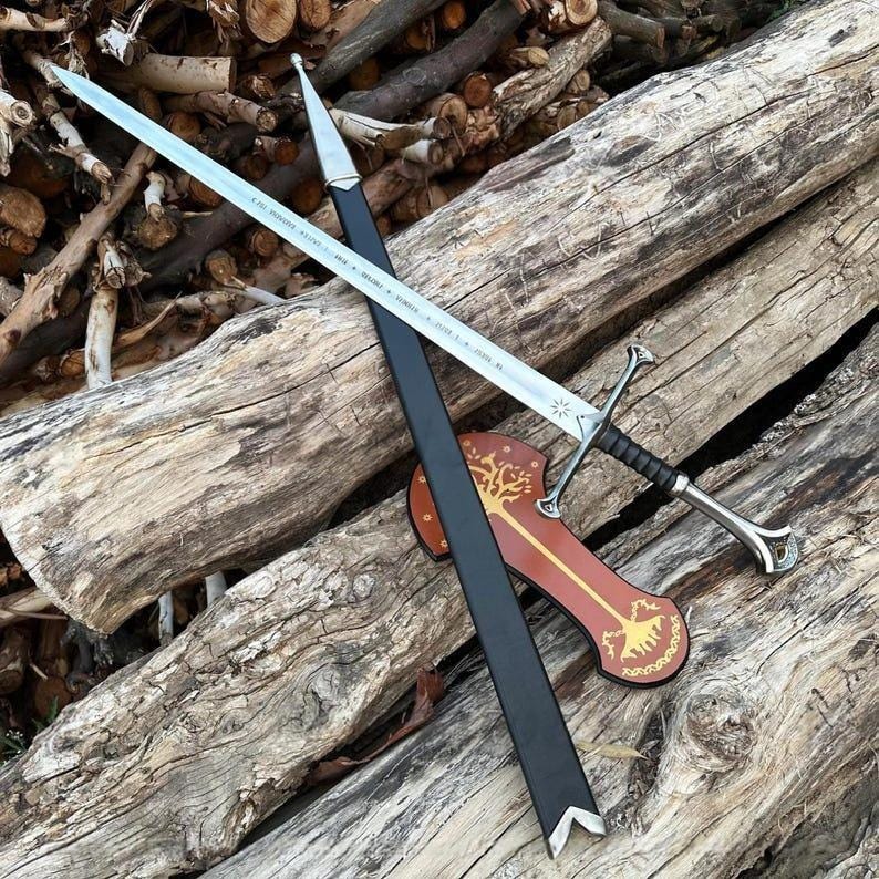Aragorn's Anduril Sword, Legendary Anduril - Hand-forged Sword, Costume ...