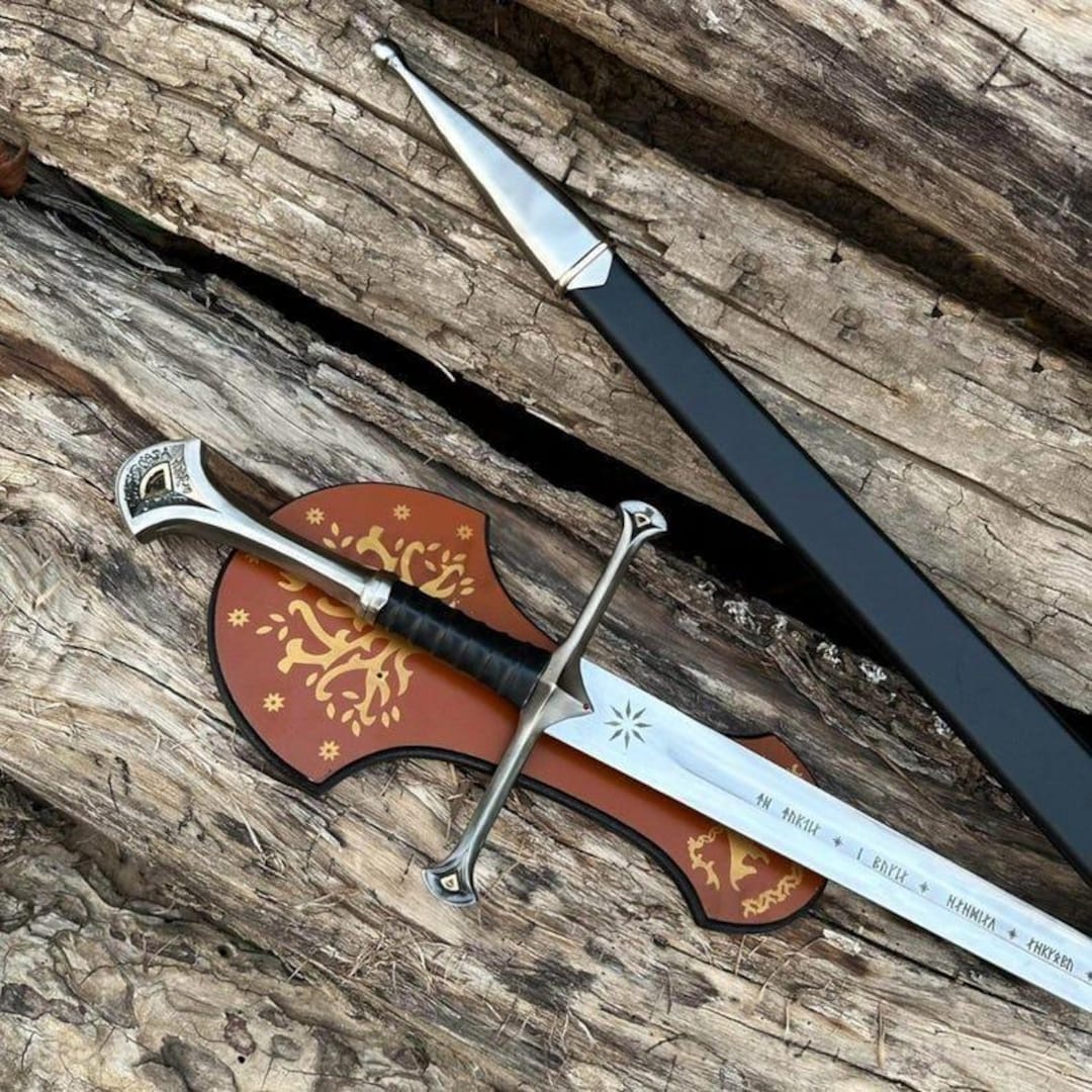 Aragorn's Anduril Sword, Legendary Anduril - Hand-forged Sword, Costume ...