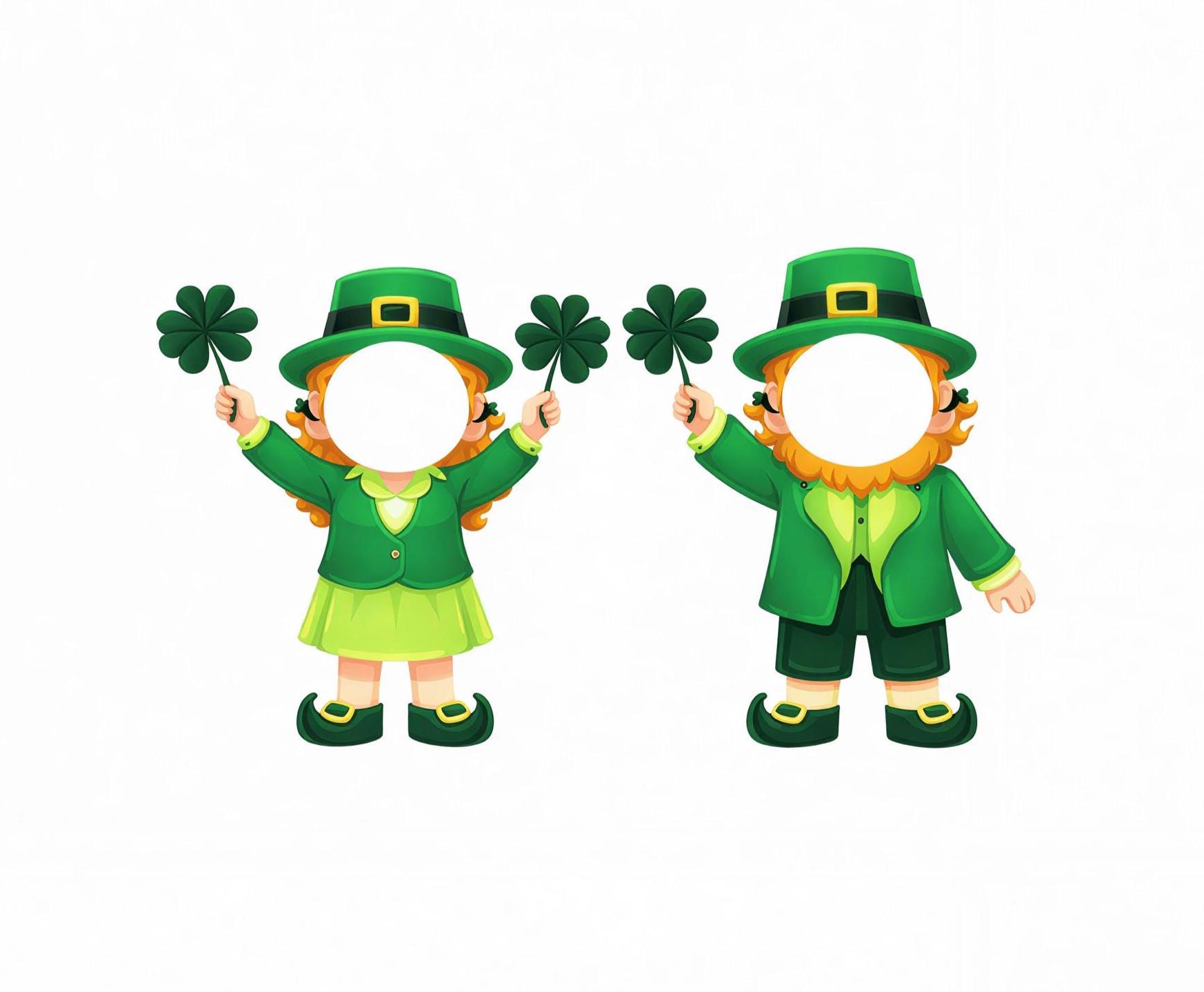 St. Patrick's Day Leprechaun Photo PNG – Kids Costume Clipart (digital ...
