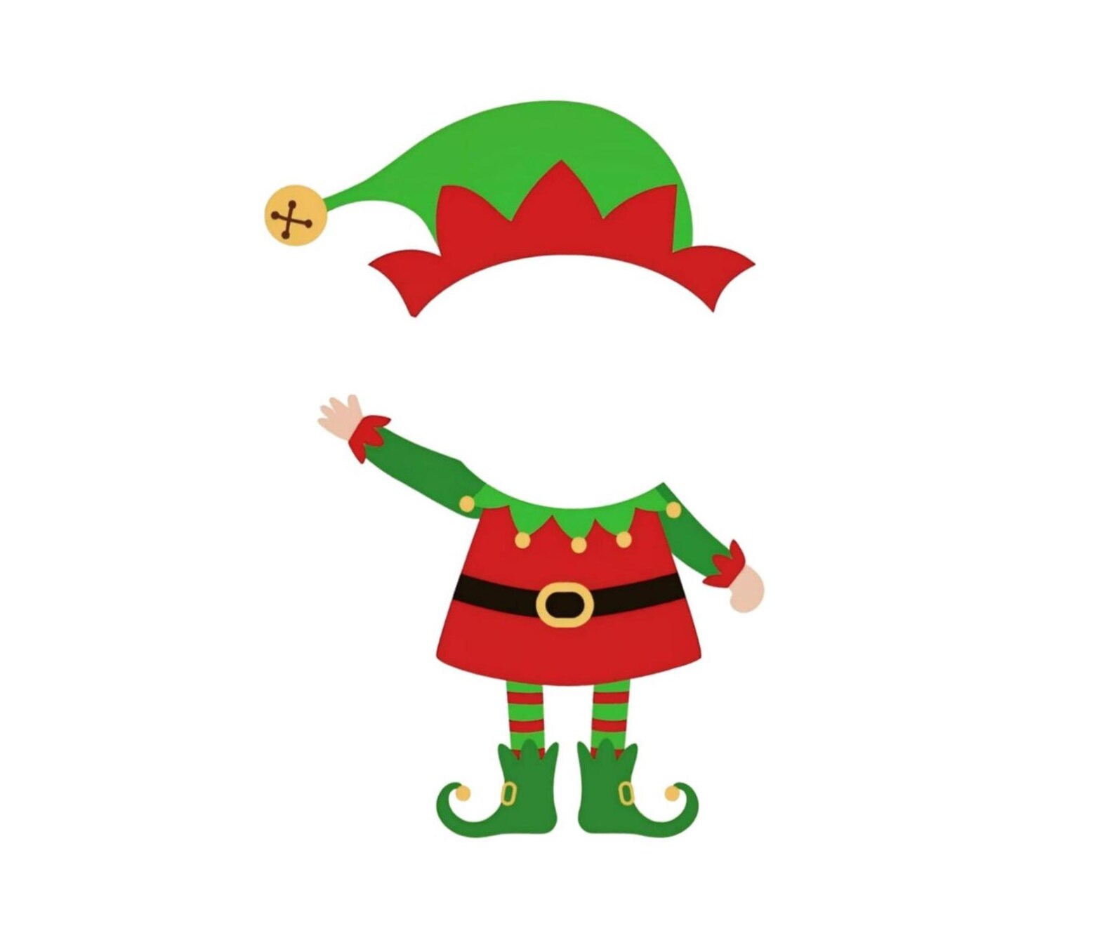 Elf Face-blank,add Your Photo,elf Sublimation Png,christmas Elf Digital ...
