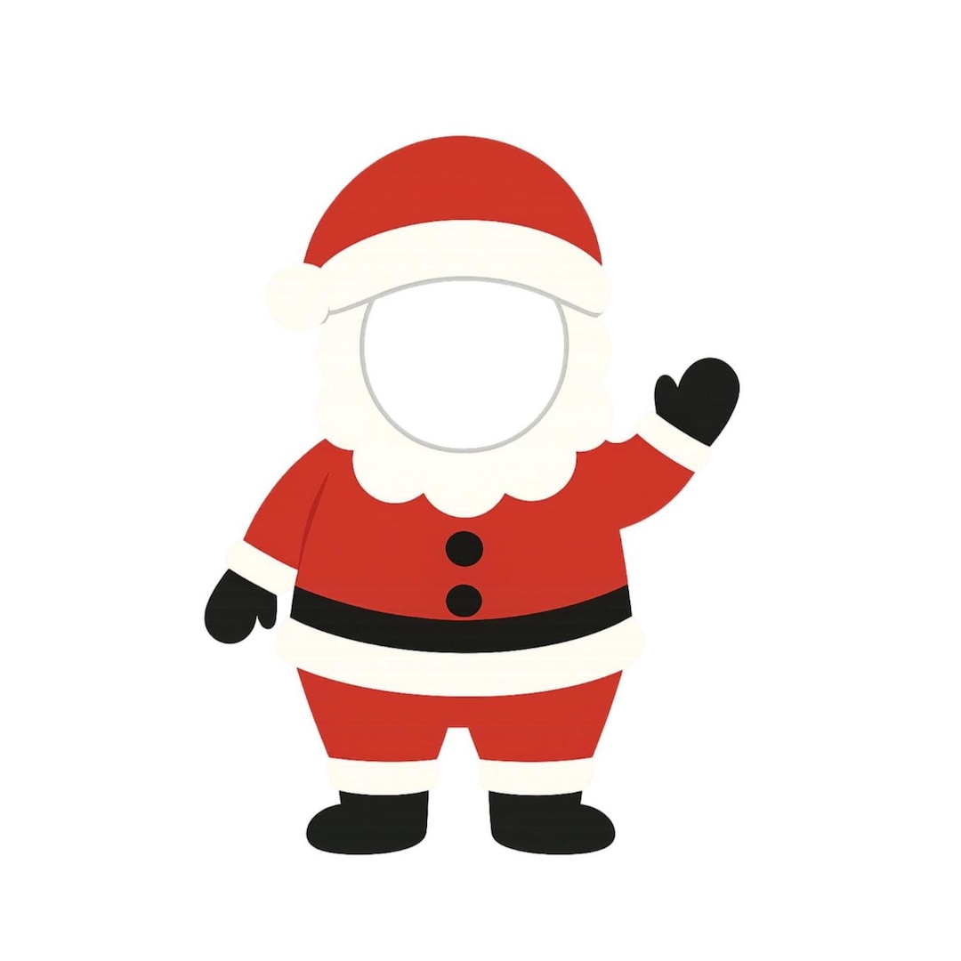 Santa Claus Face PNG, Add Your Photo Christmas | Christmas Photo Prop ...