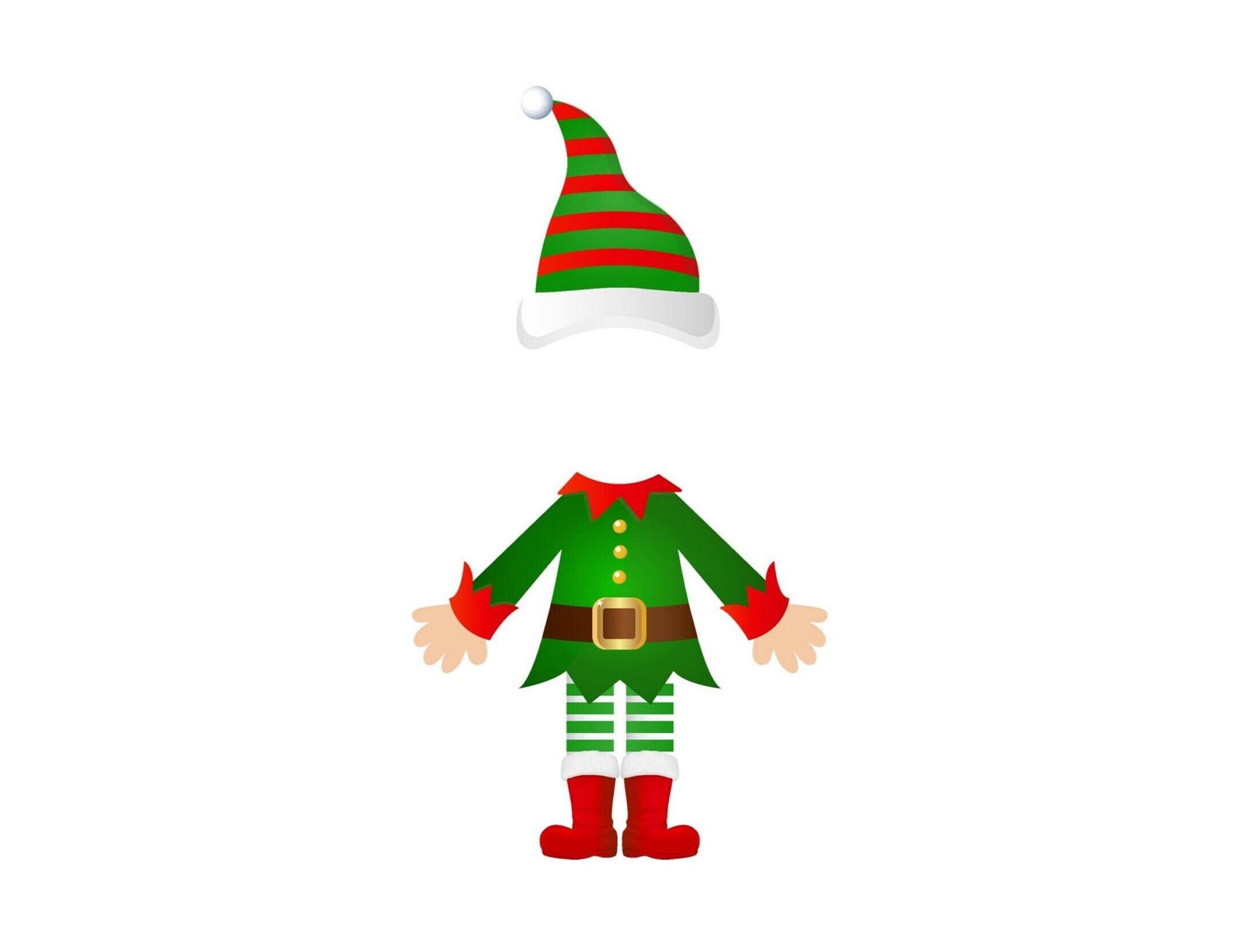 Elf Face-blank,add Your Photo,elf Sublimation Png,christmas Elf Digital ...
