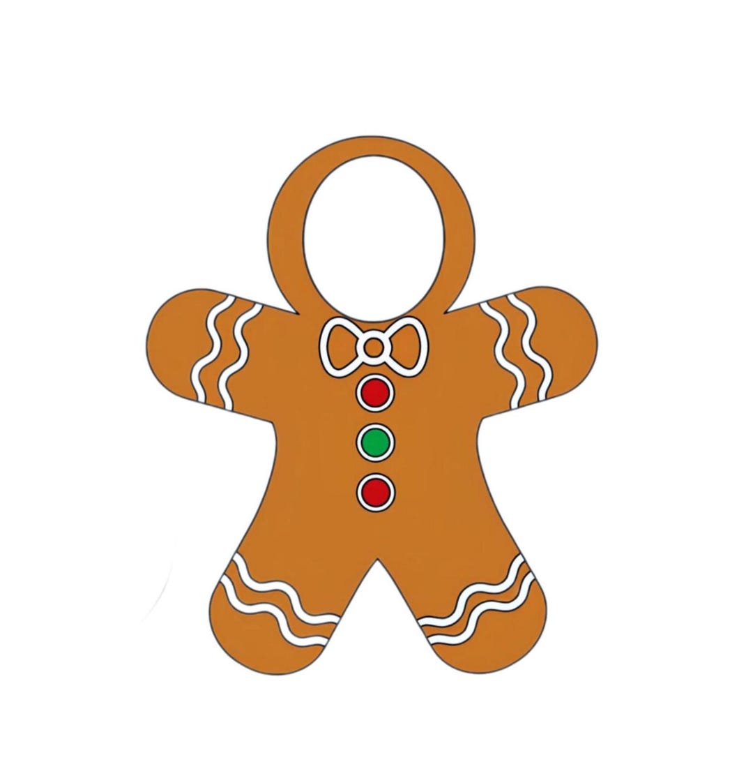 Christmas Photo Insert PNG Bundle | Gingerbread Frame Templates | Add ...