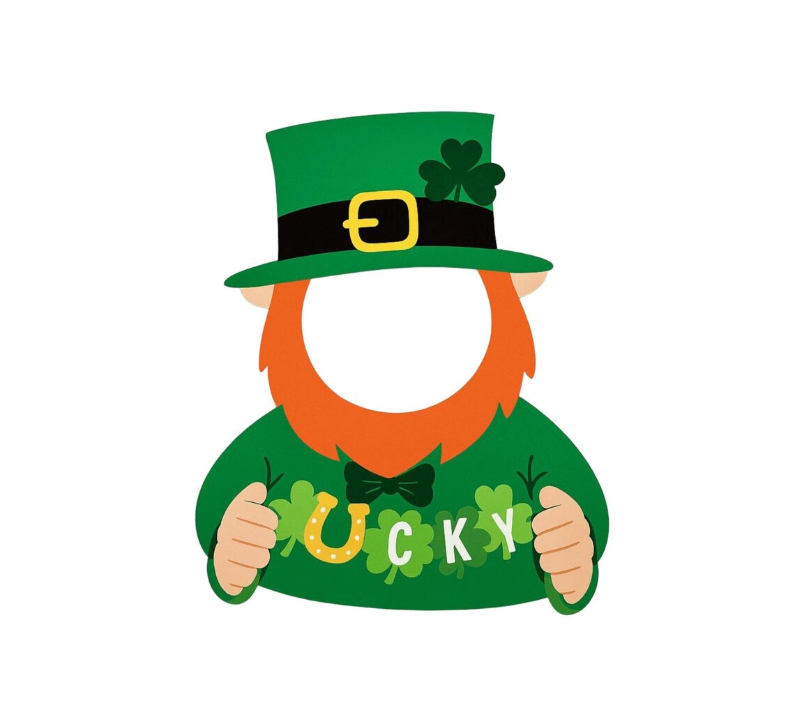 St. Patrick’s Day Leprechaun Add Your Face Printable – Lucky Leprechaun ...