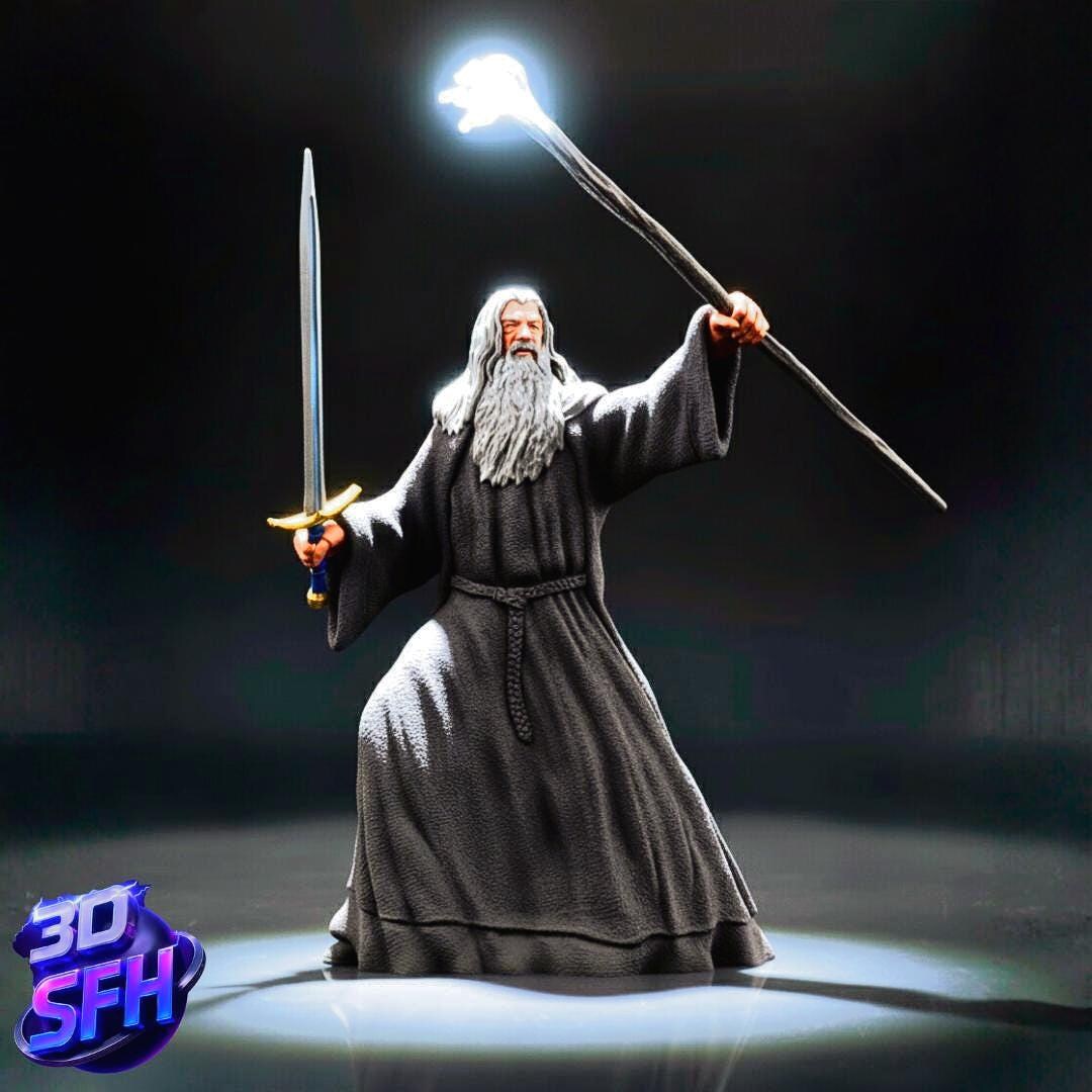 Gandalf STL Files - High-quality 3D Models for Lord of the Rings Fans ...
