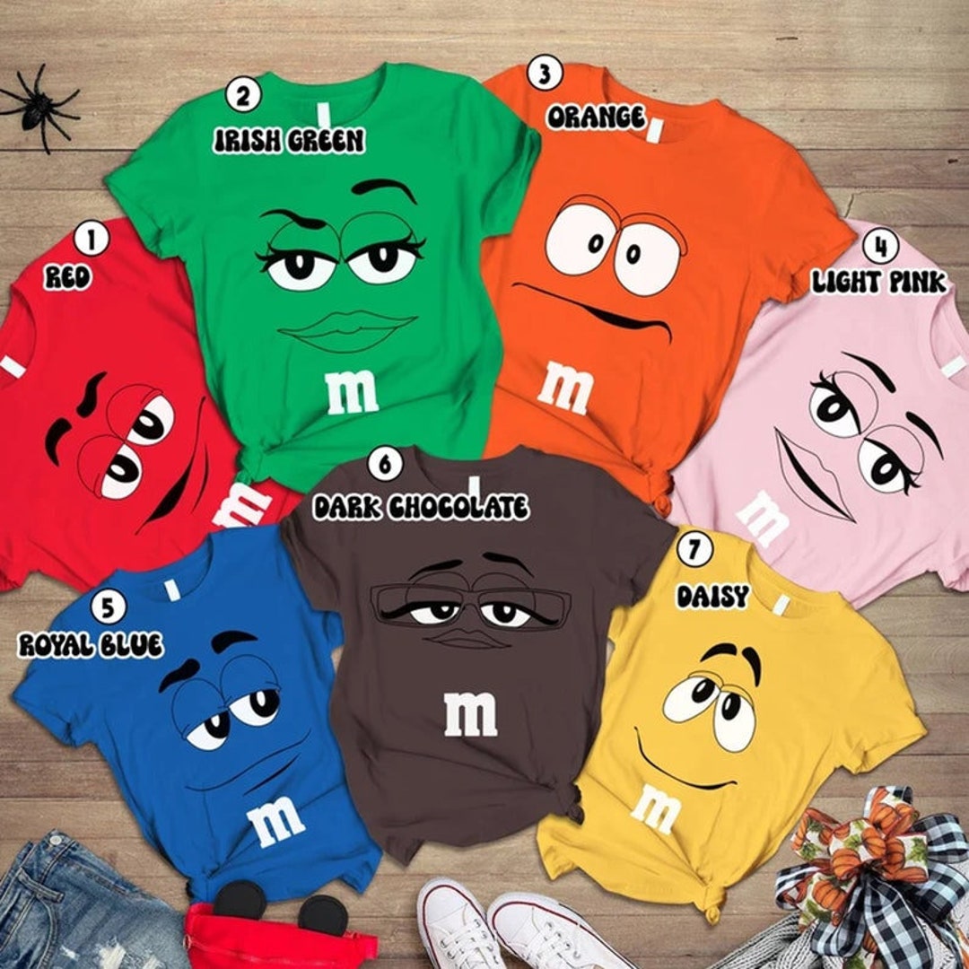 Group Matching Shirts M and M Faces Halloween Costume Shirt - Etsy