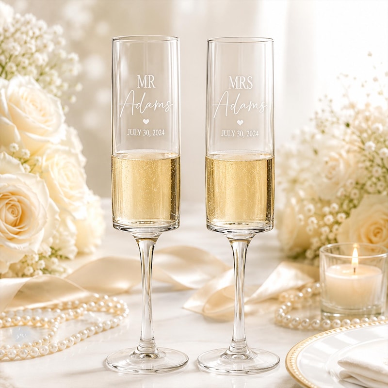 Tulip Champagne Glasses - Etsy