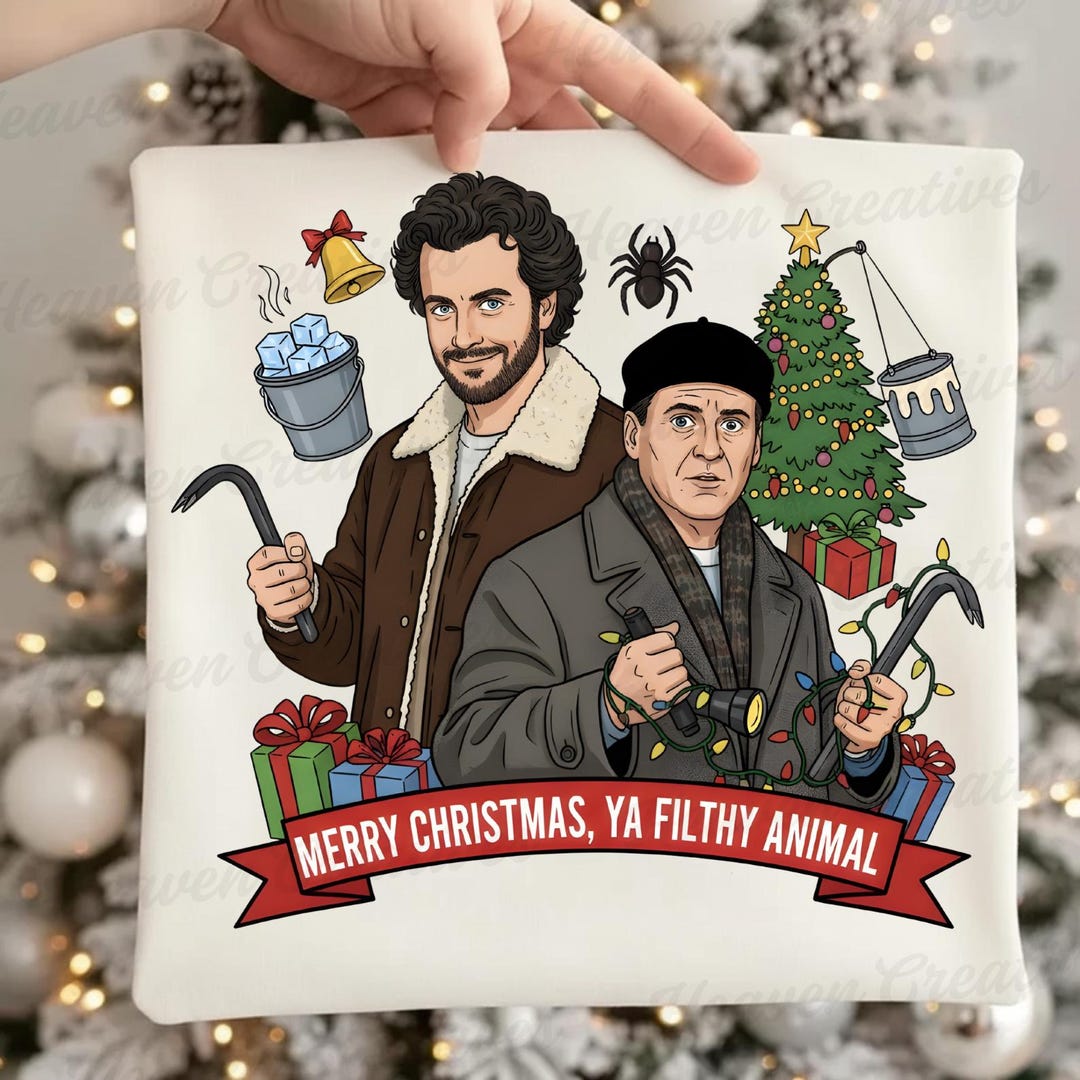Merry Christmas Ya Filthy Animal Comedy Movie PNG, Home Alone Quote, 90 ...