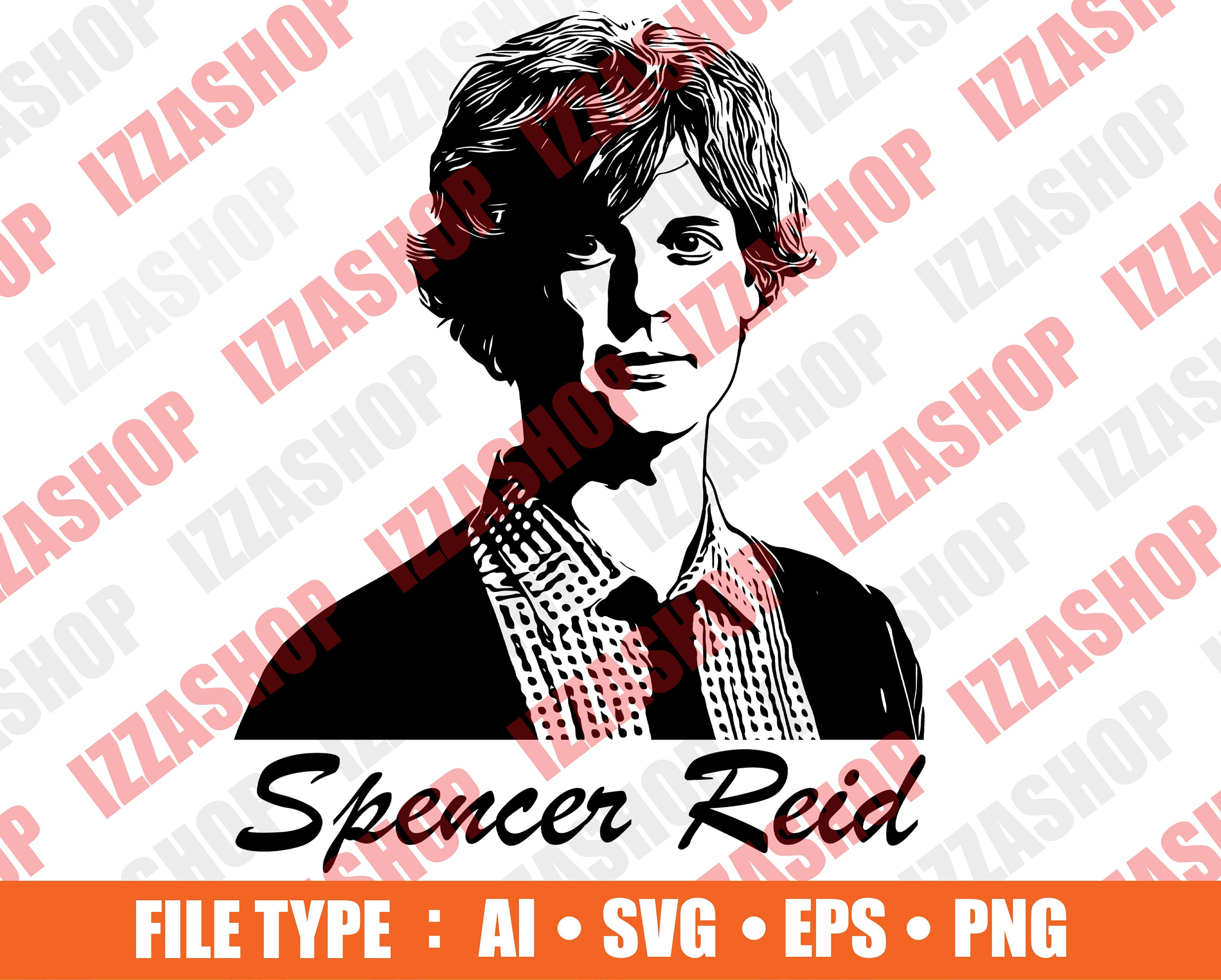 Spencer Reid Face Svg, Cut File, AI SVG PNG Vector Instant Download - Etsy
