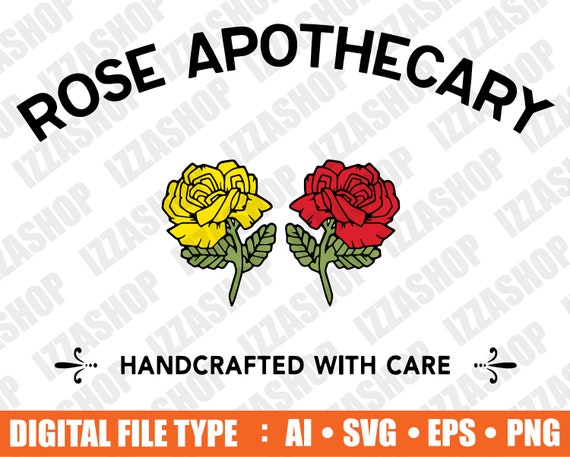 Rose Apothecary Svg Cut File AI SVG PNG Vector Instant - Etsy