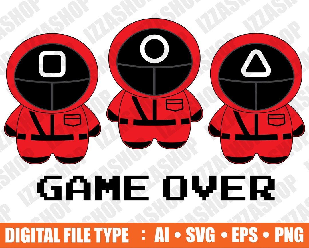 Red Guards Game Over Tv Show, Cut File, AI SVG PNG Vector Instant ...