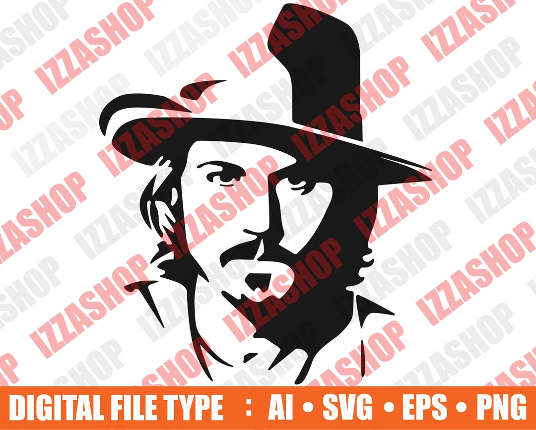 Johnny Depp Stencil Movie Star Cut File AI SVG PNG Vector - Etsy
