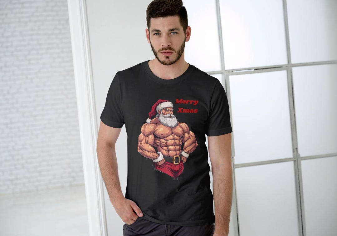 Swoly Night Bodybuilder Santa Meme Shirt Funny Christmas Gym Tee - Etsy