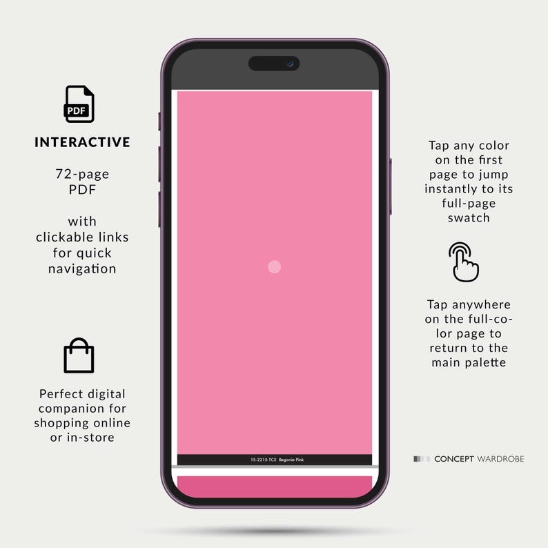 Light Spring Color Palette – PDF Digital Swatches for Phone • 70 Colors ...