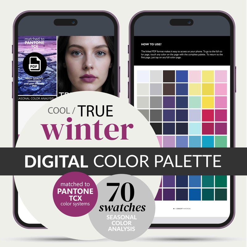 Winter Color Swatches - Etsy
