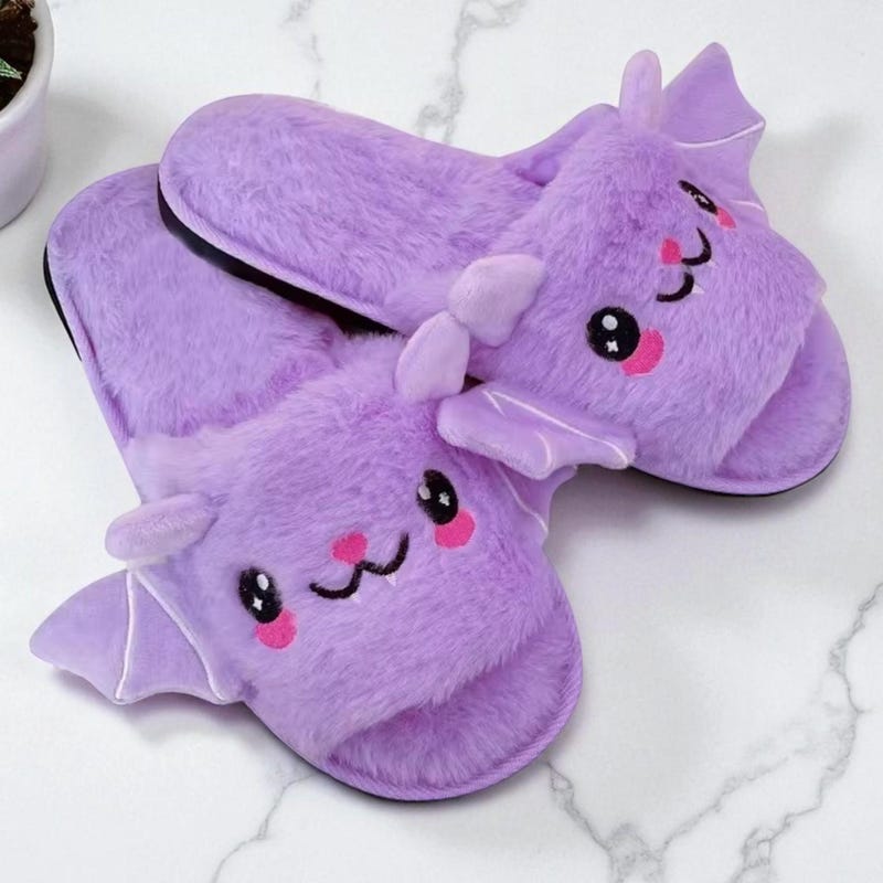 Bat Slippers for Adults - Etsy