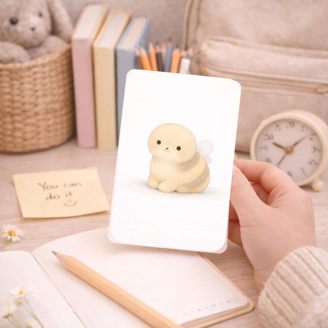 Printable Calm Character Card – Bea for Gentle Support When Starting ...