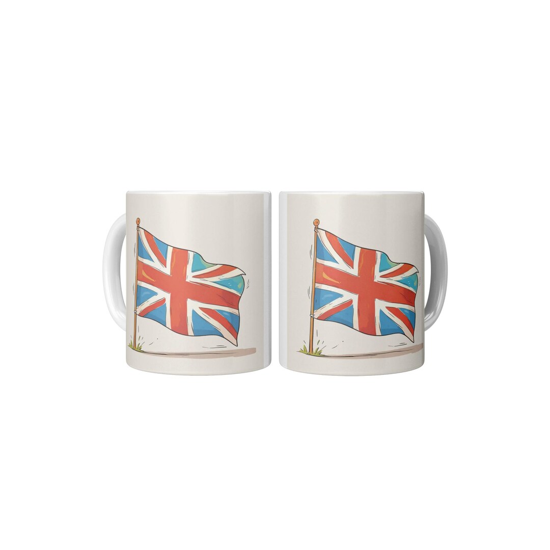 Union Jack Mug, British Colorful Mug, Gifts for Friends, Flags, United ...