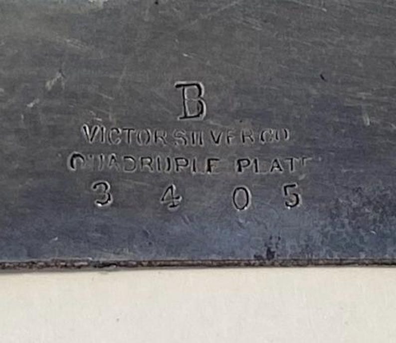 Antique Art Nouveau Woman Face, Flowers & Vine, Victor Silver Co ...