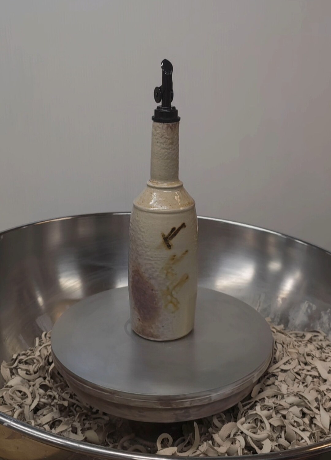 Father's Day, Wood Fired, Shino Glazed, Oil Bottle - Etsy