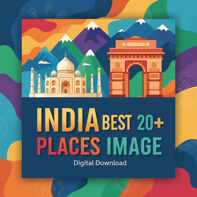 20+ Iconic Indian Landmarks Wall Art | Delhi, Jaipur, Varanasi, Kerala ...