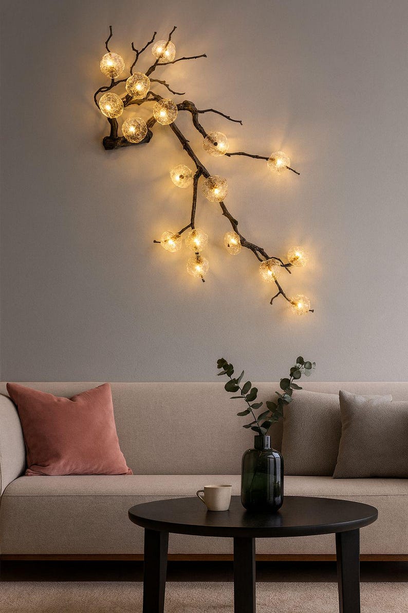 LED Tree Branch Wall Light – Modern Decorative Wall Lamp for Living ...