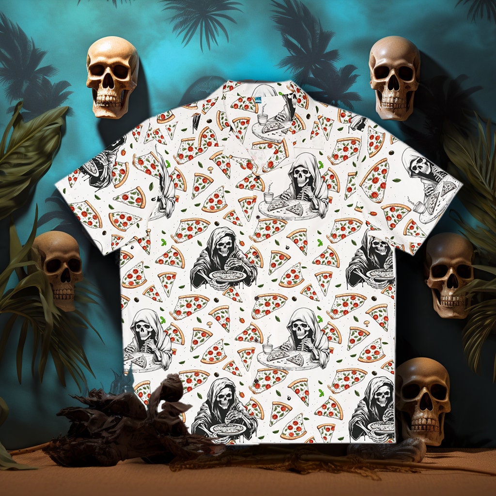 Pizza And Grim Reaper Pattern