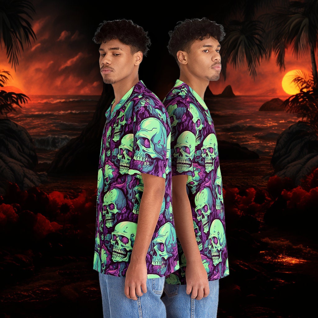 Zombie Brains Hawaiian Shirt | Horror Tropical Hawaii Shirt sold by ...