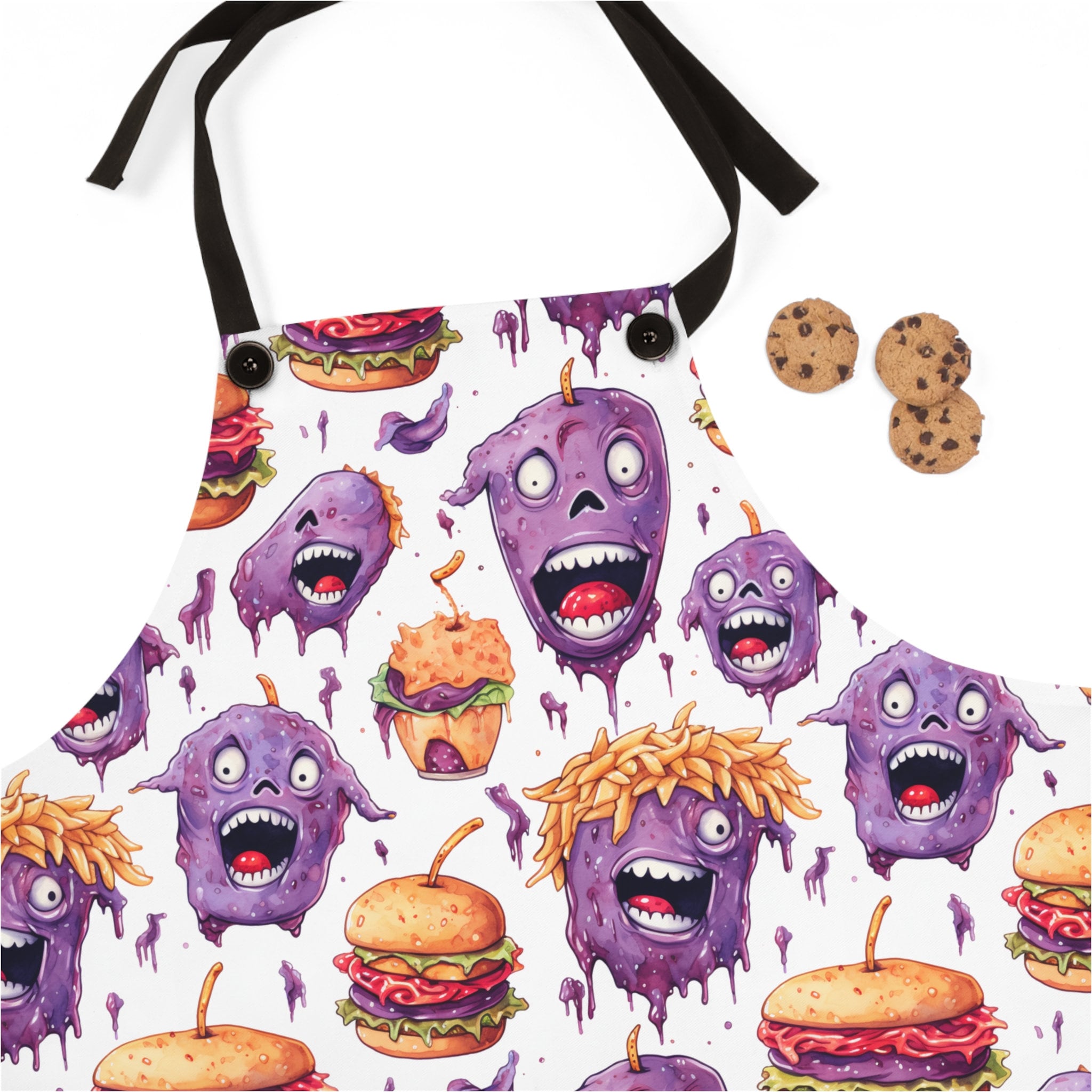 Grimace Burger Apron - Etsy